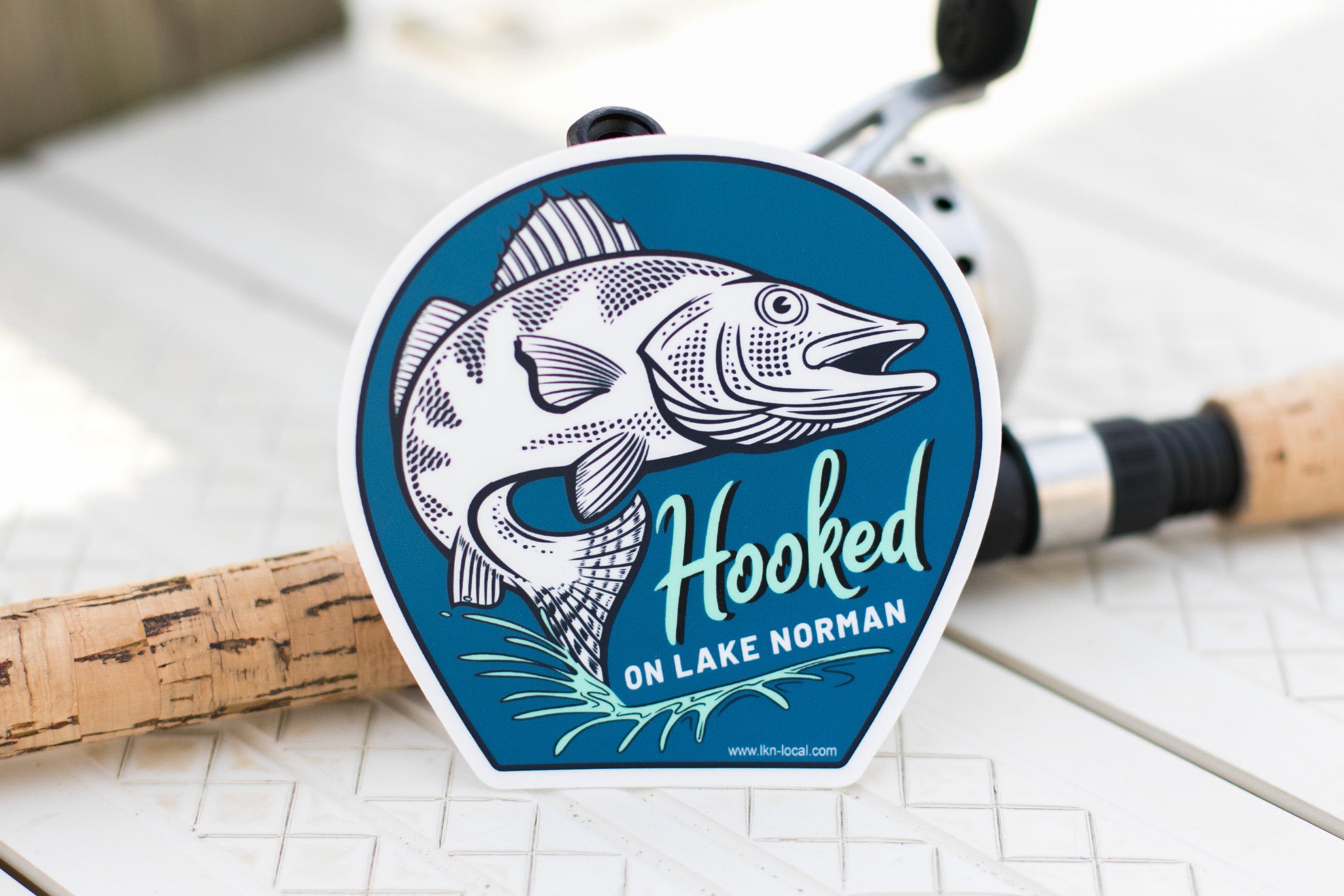 "Hooked on Lake Norman" Sticker – LKN Local